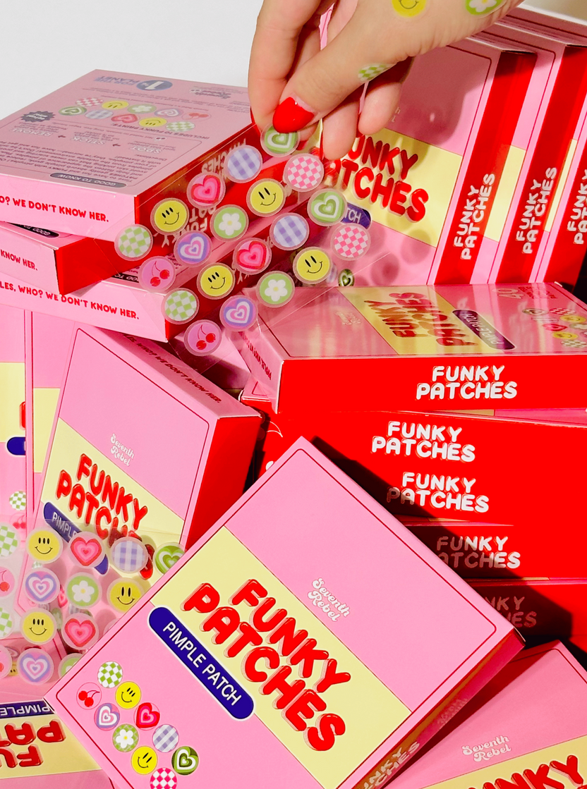 Funky Printed Pimple Patches | Cruelty Free & Vegan | 40 Count – Seventh Rebel